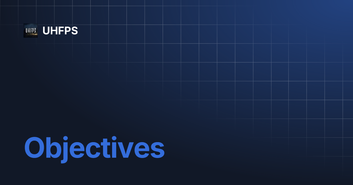 Objectives | UHFPS